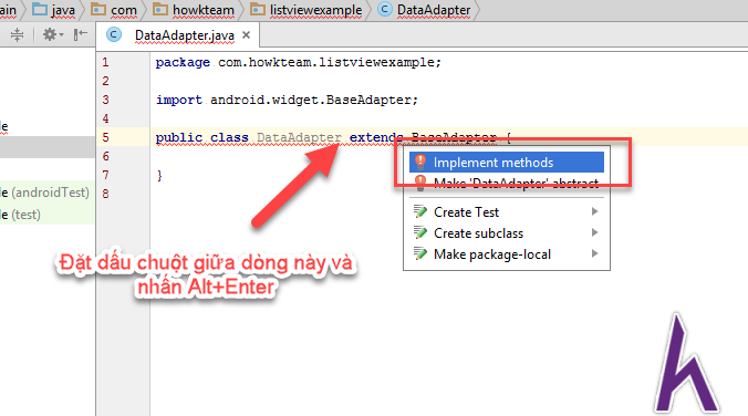 ListView và Custom Adapter How Kteam
